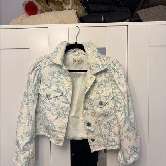 Alice + Olivia | Jackets & Coats | Alice Olivia Sky Blue Textured ...